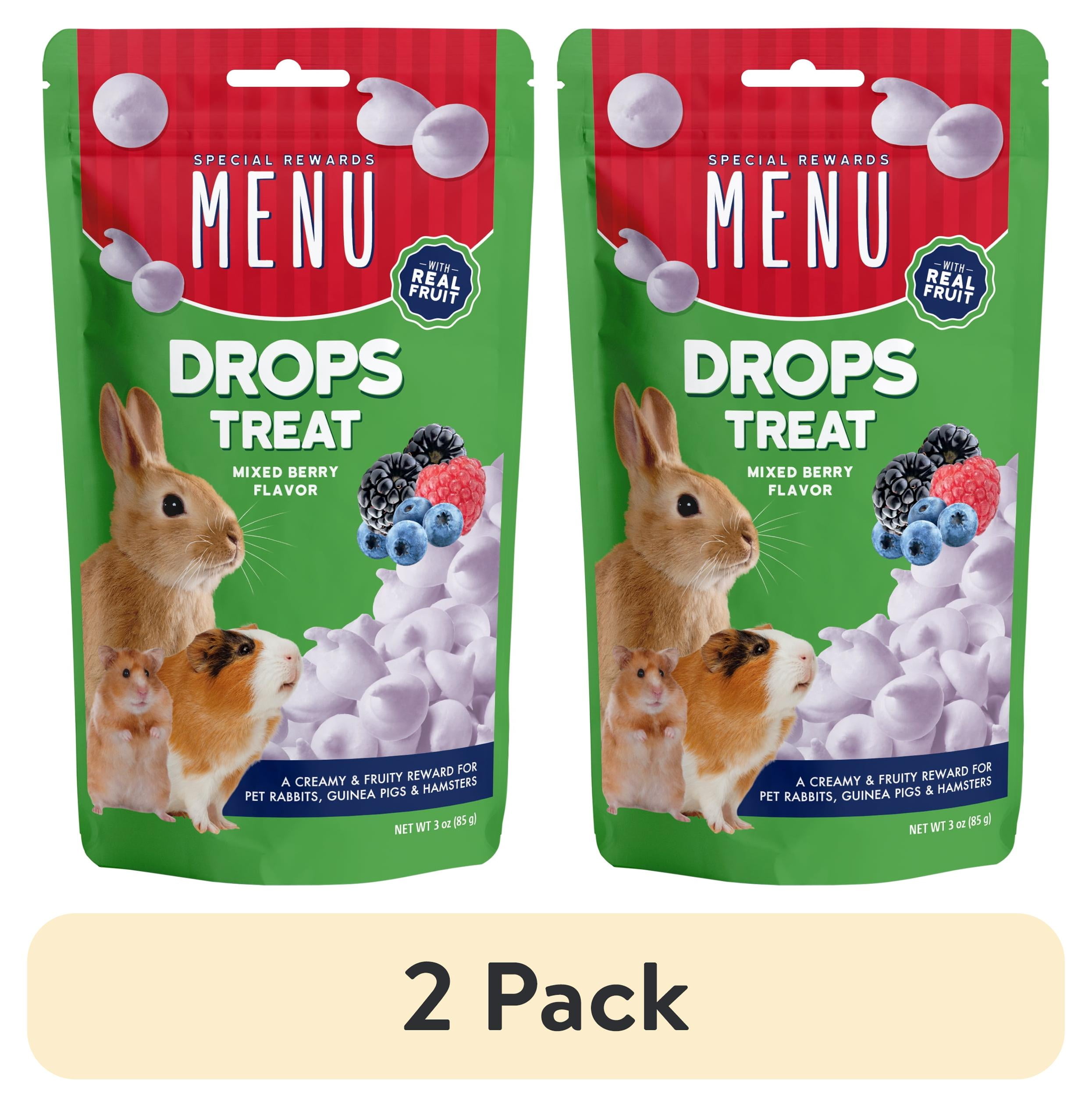 (2 pack) MENU Mixed Berry Drops - Treat for Pet Rabbits, Guinea Pigs ...