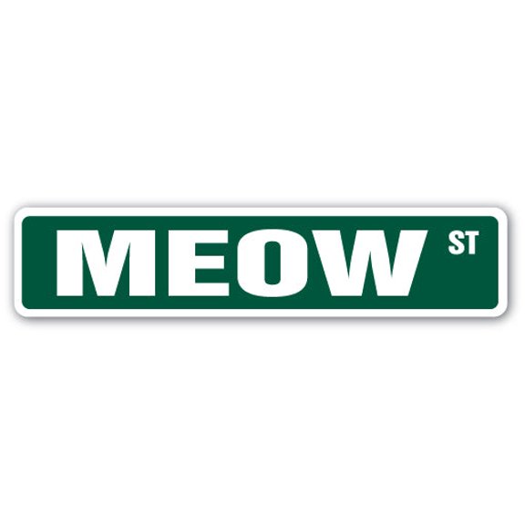 SignMission 8 x 12 in. Warning Decal - Beware of Guard Cat - Cats Lover ...