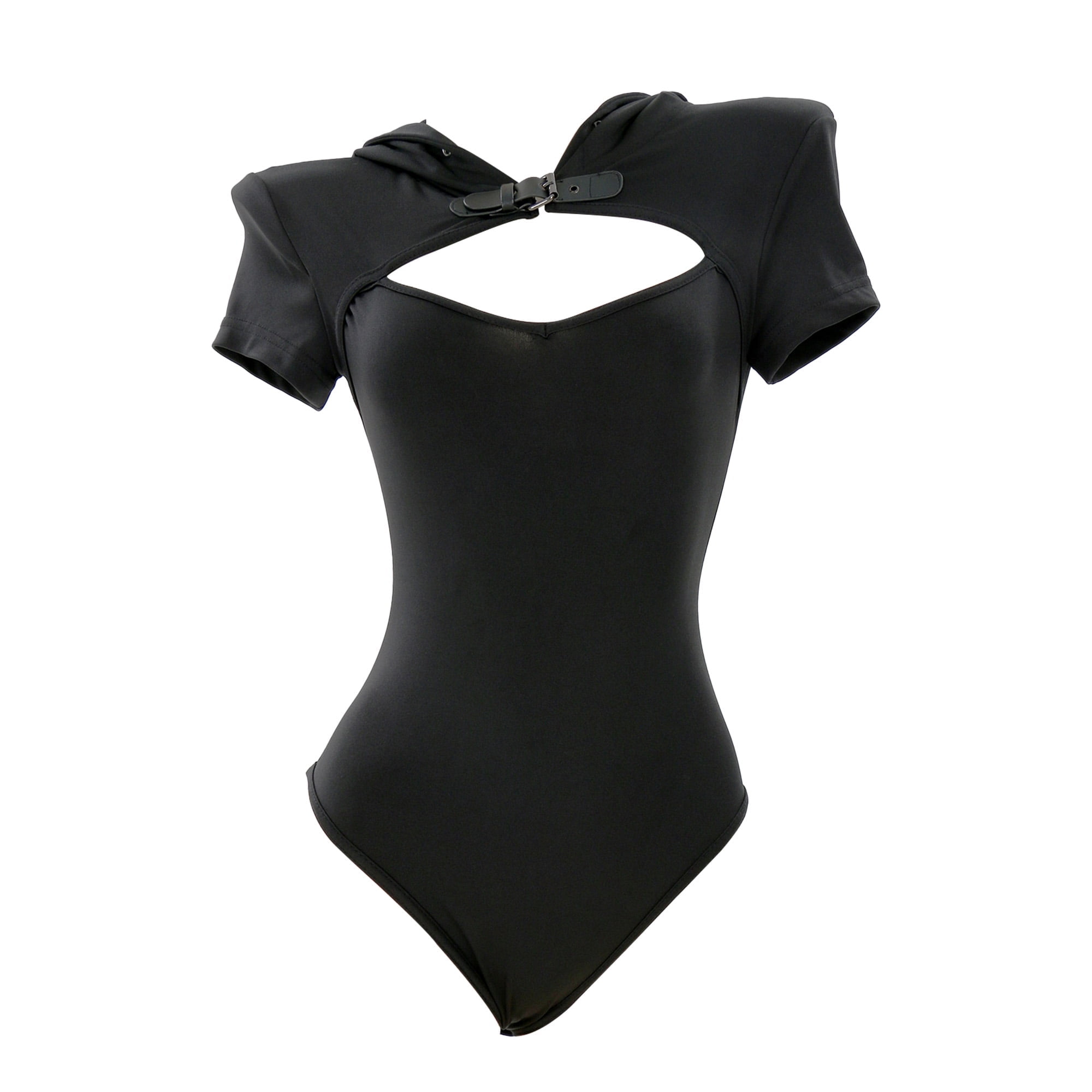 MEOWCOS Women's Bodysuit Cute Hoodie Romper Onesie Pajamas Bodysuit ...