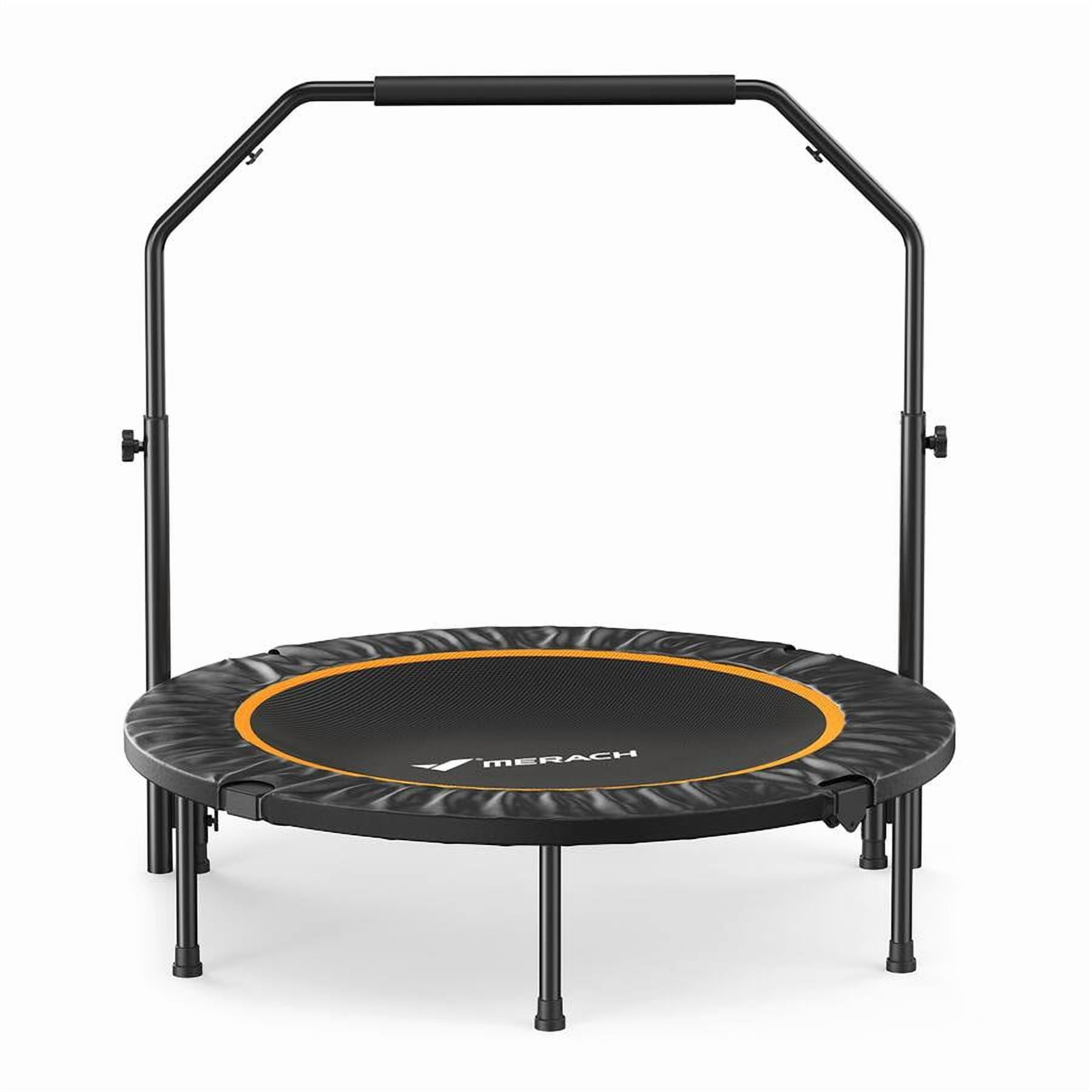 MERACH 40" Mini Trampoline with Handle, Indoor Outdoor Foldable Fitness ...