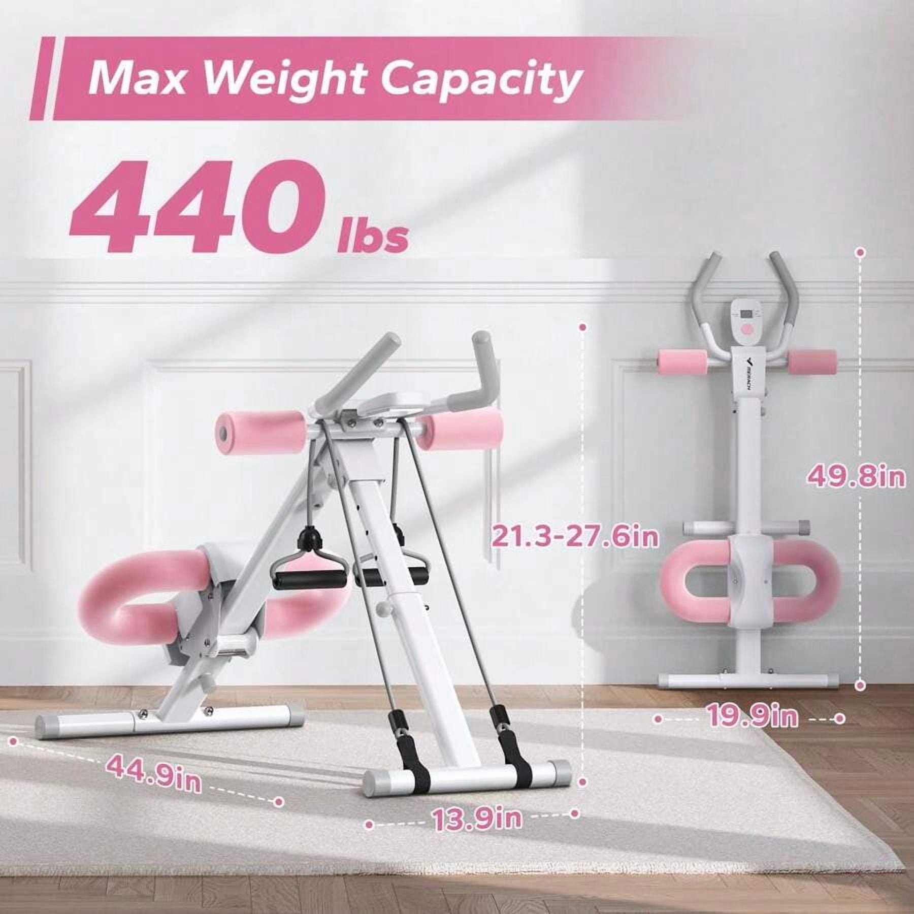 MERACH Ab Workout Equipment, Ab Machine For Home Gym, Height Adjustable ...