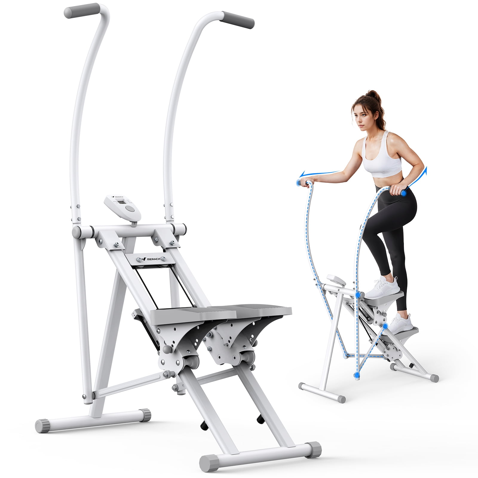 MERACH Cardio Climber Stepper Elliptical Exercise Machine, 3 in 1 ...
