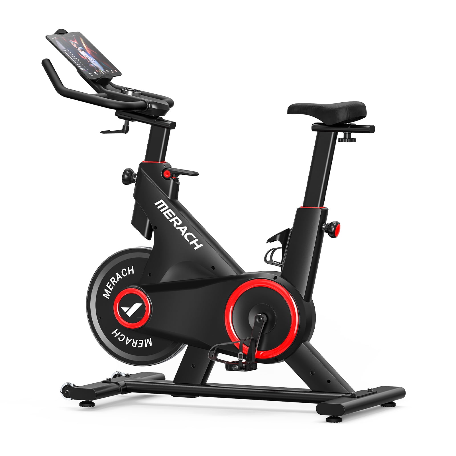 MERACH Exercise Bike Auto Magnetic 16 levels Resistance Indoor Cycling ...