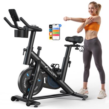 MERACH Magnetic Exercise Bike, 350lbs Capacity, Smart Resistance, Â±6Â ...