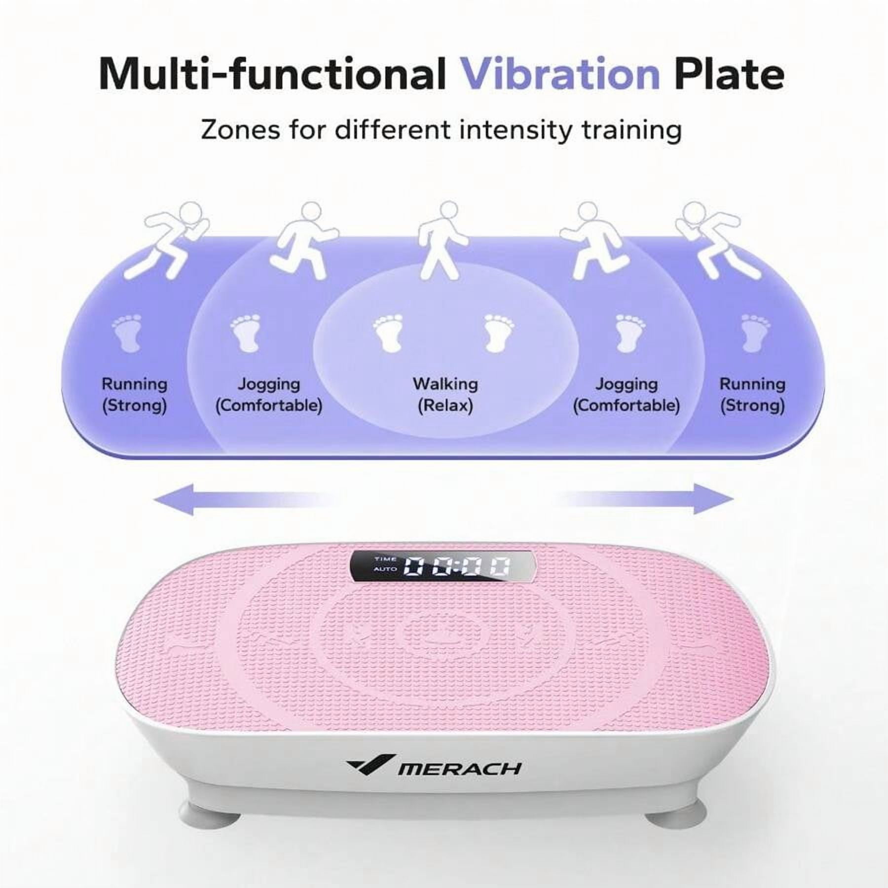 MERACH MERACH Vibration Plate Exercise Machine, Whole Body Workout Equipment For Women ...