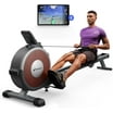 UPGO Fitness Water Rower - Exercise Machine, 350 LB Home Use, LCD ...