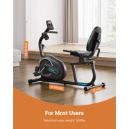 Pooboo Adjustable Seat Recumbent Exercise Bike, Home Gym Workout, Magnetic Resistance Indoor ...