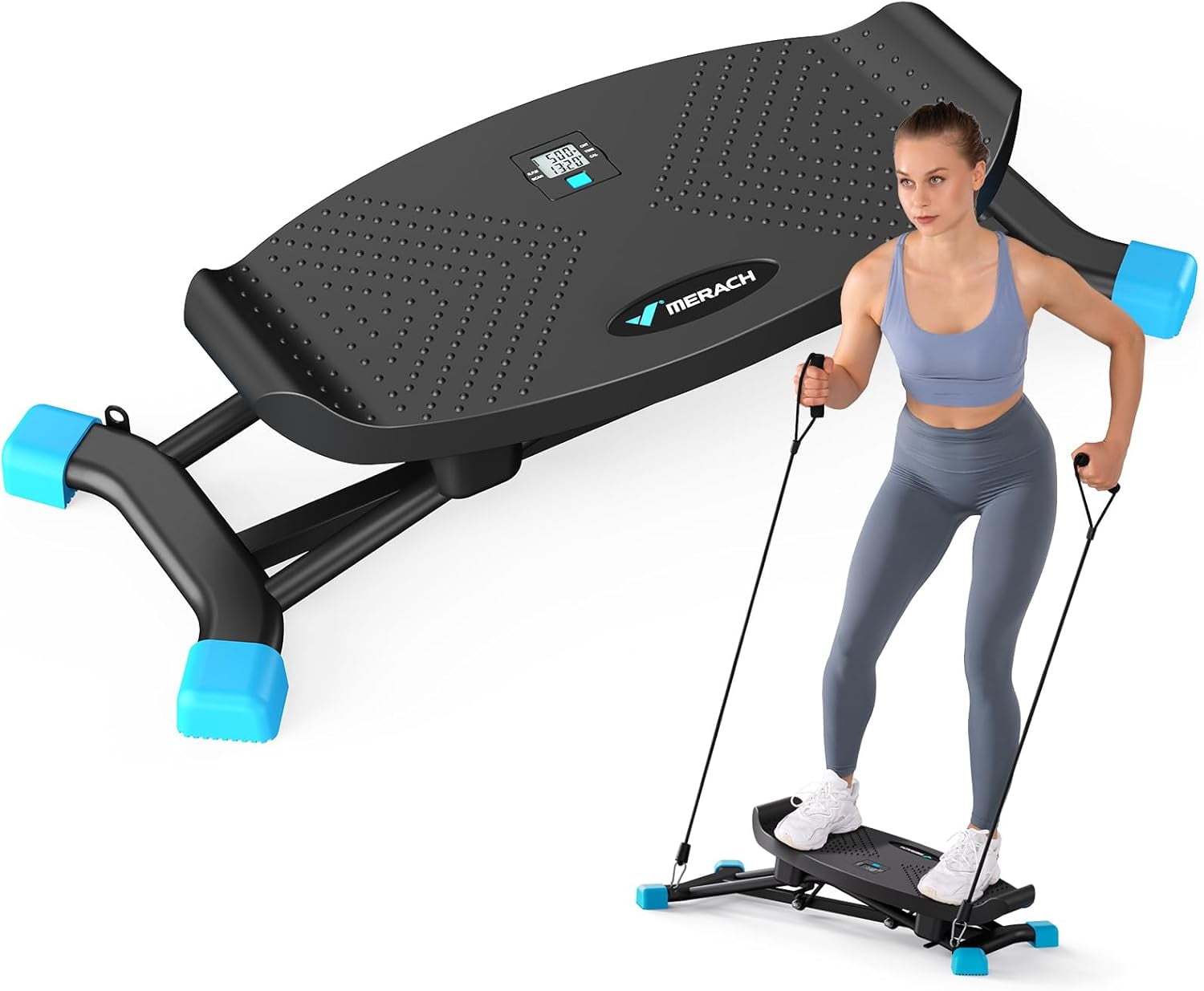 MERACH Slide Steppers for Exercise at Home, Mini Stair Stepper with ...