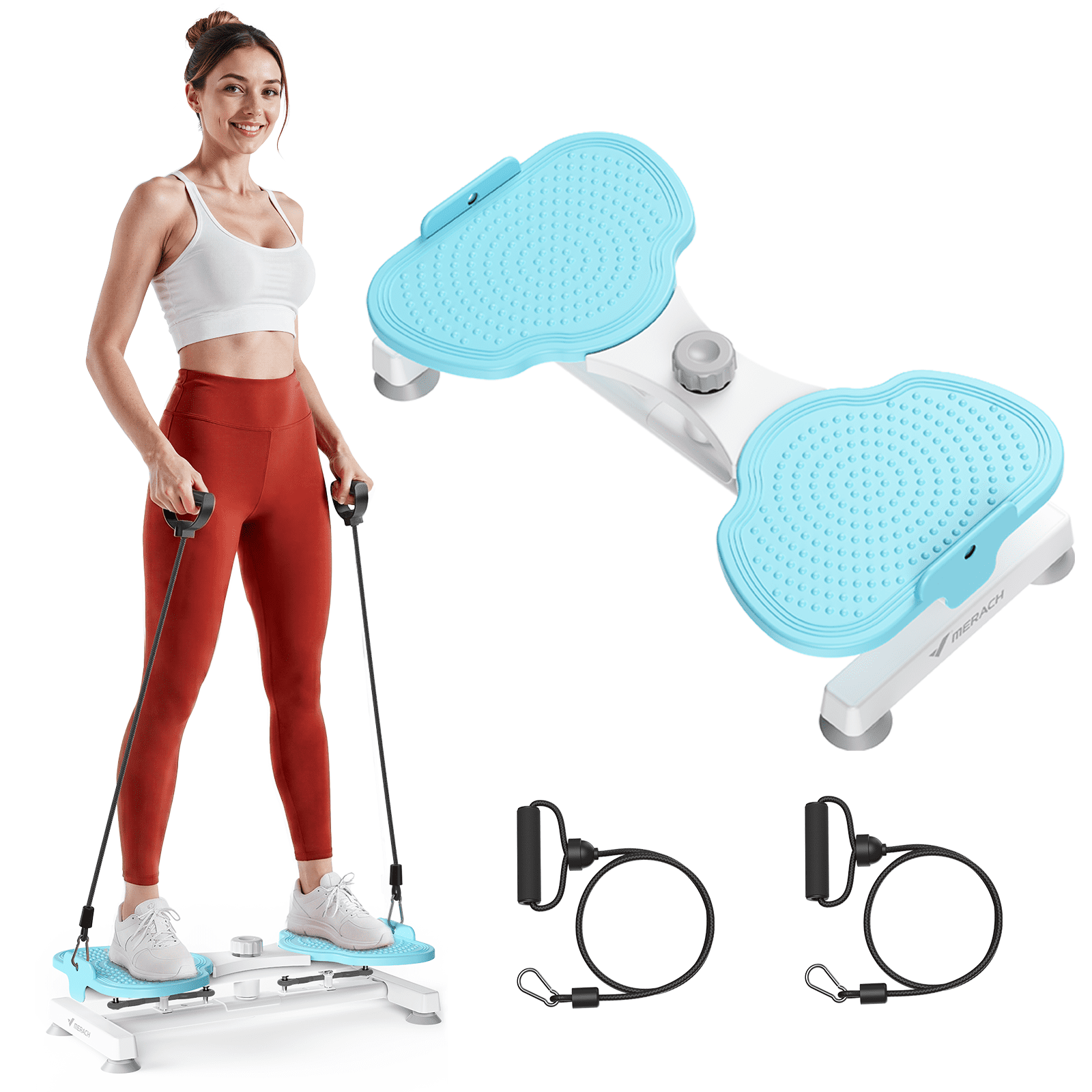 MERACH Slim Waist Twister, Silent Ab Toner for Women, 264 lbs Capacity ...