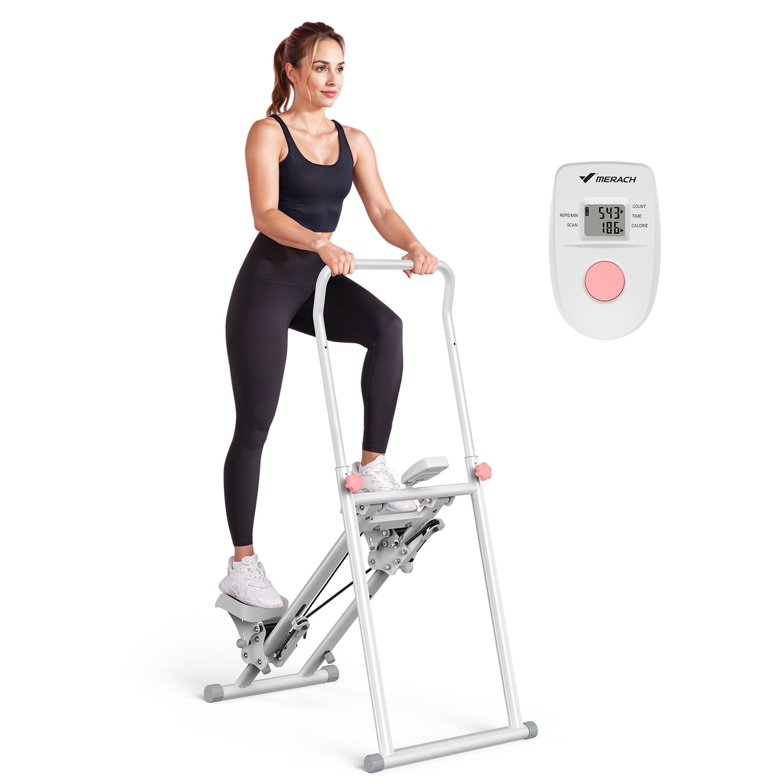 MERACH Stair Stepper Machine - Compact Foldable Vertical Climber, Full ...