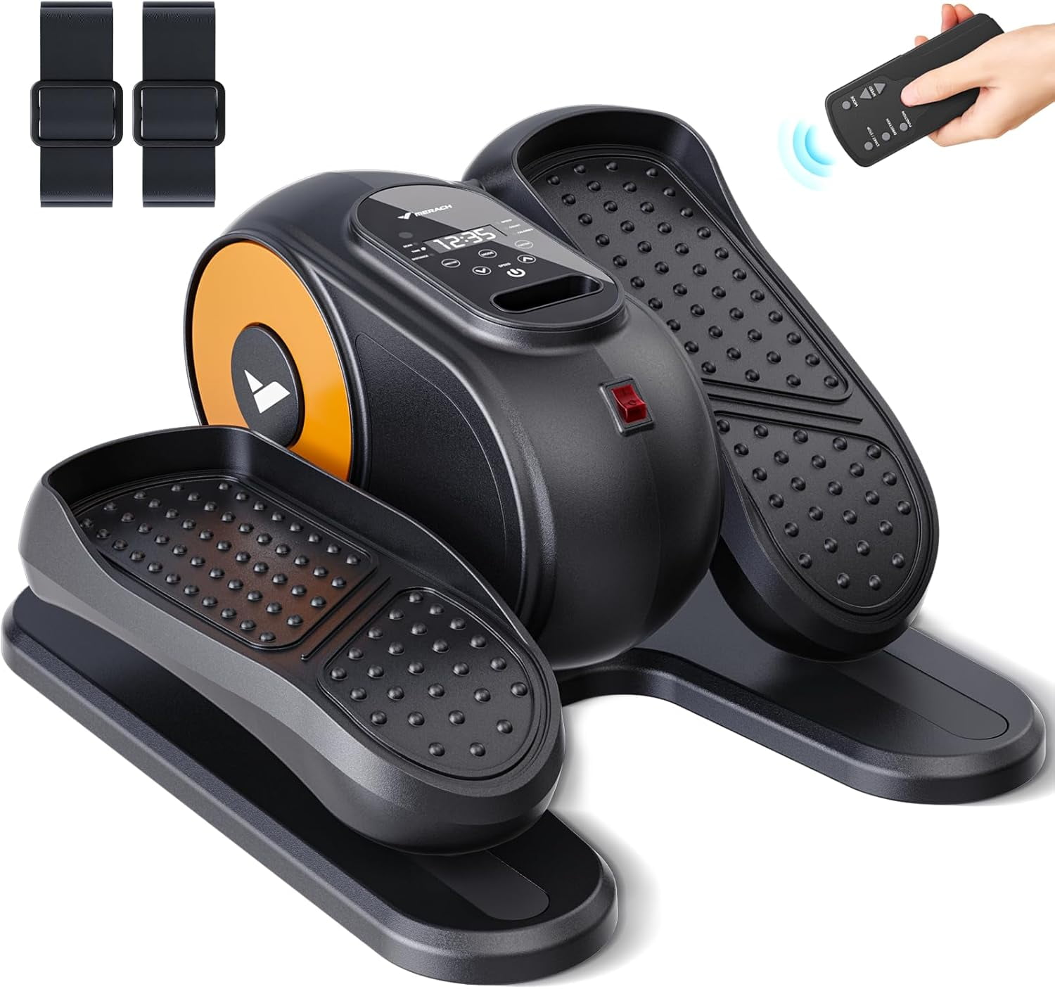 Under Desk Elliptical Machine, Ellipse Leg Exerciser with Remote ...