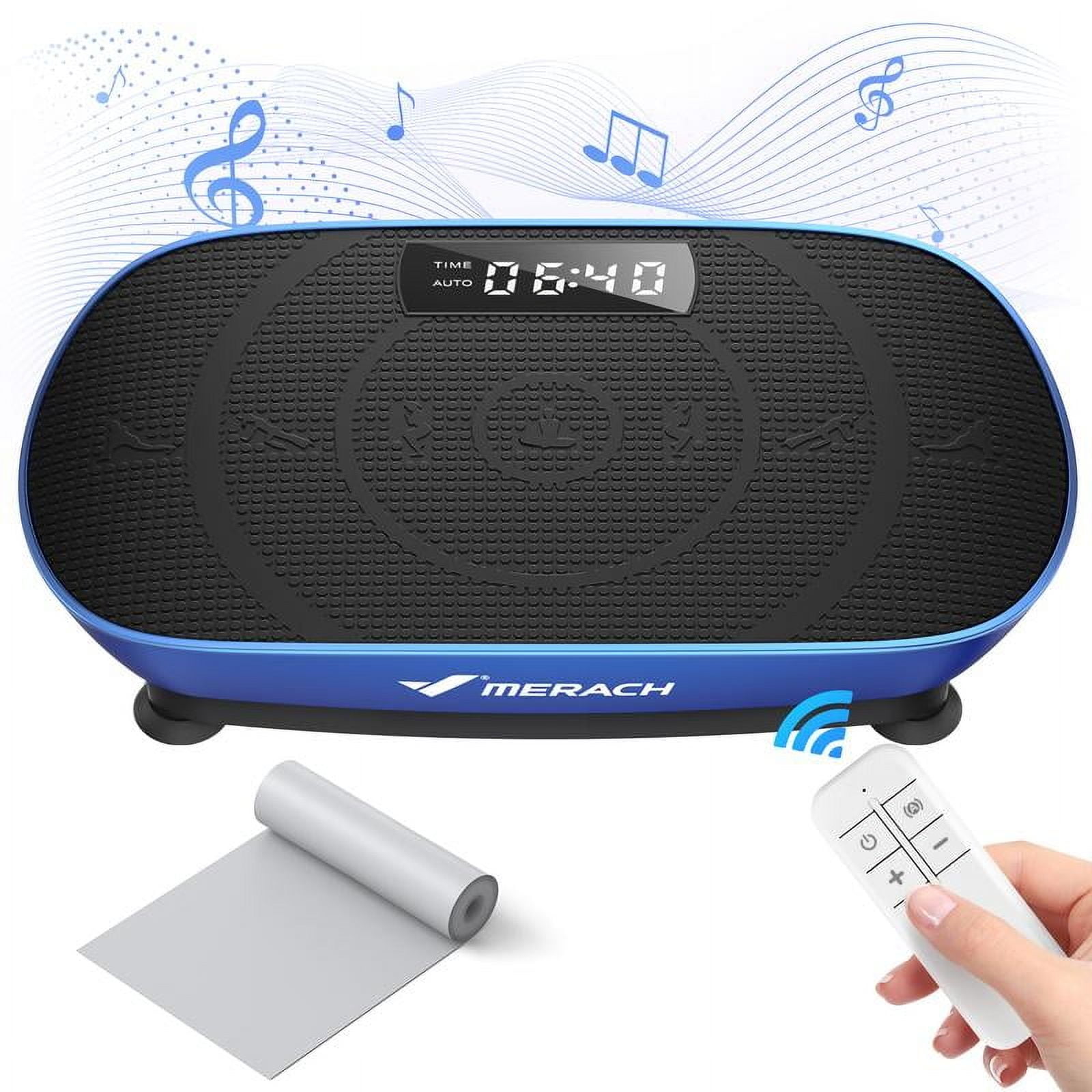 MERACH Vibration Plate Exercise Machine, Lymphatic Drainage Machine, Whole Body Workout ...