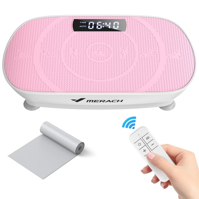 MERACH Vibration Plate Exercise Machine, Whole Body Shaker, Home Workout, Weight Loss, 300lbs ...