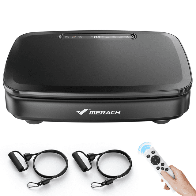 MERACH Vibration Plate Exercise Machine for Whole Body Workout, Lymphatic Drainage and Fitness ...