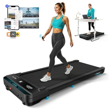 2-in-1 Under Desk Incline Treadmill, Walking Pad, Slim Jogging Machine ...