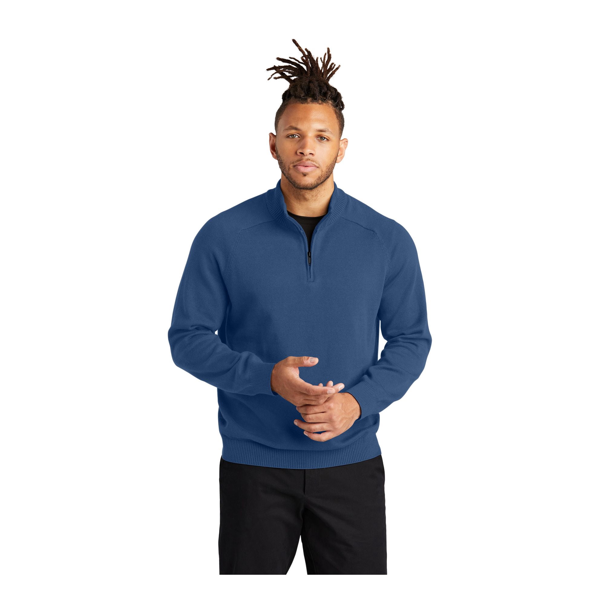 MERCER+METTLE Unisex Quarter Zip Sweater | Mock Neck Sweatshirt for Men ...