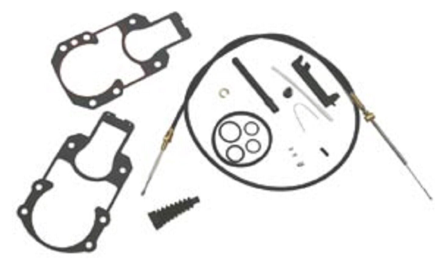 MERCRUISER ALPHA / GEN II LOWER SHIFT CABLE KIT W/ BELLOWS & GASKET 902 ...