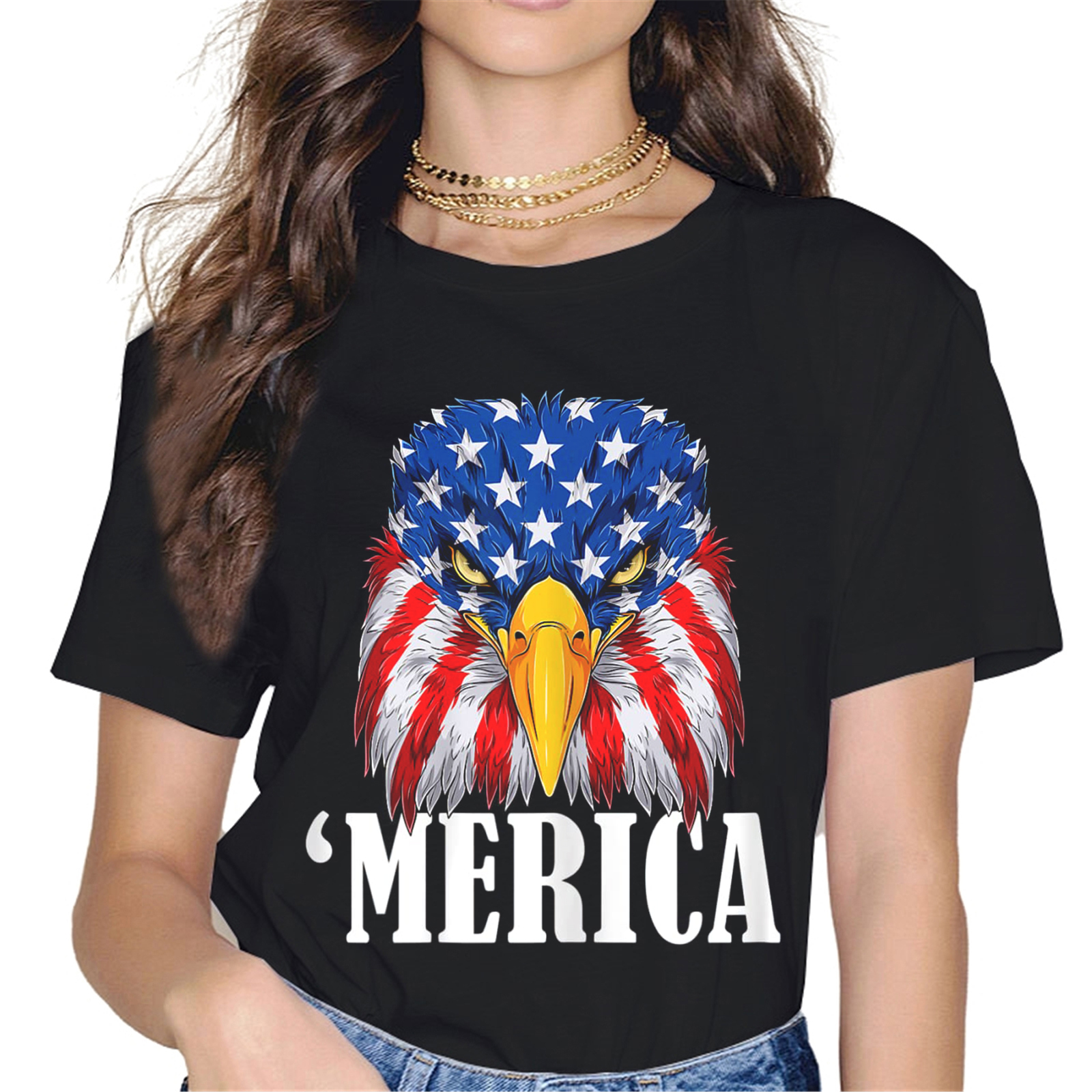 MERICA Short T-shirt - Walmart.com
