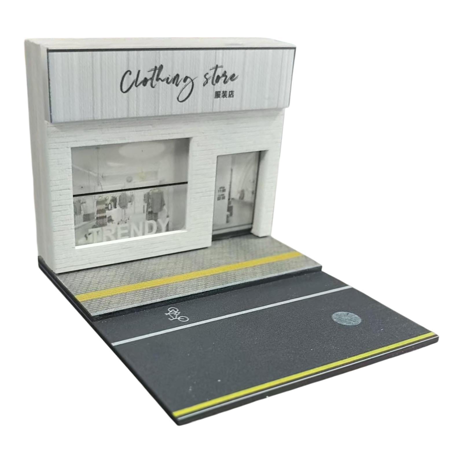 MERIGLARE 1/64 Diorama Display,Parking Lot Mini Building Model,Display ...