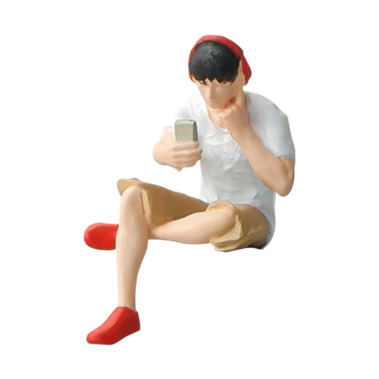 MERIGLARE 1:64 Hand Painted People Figures Miniature Diorama Boys ...