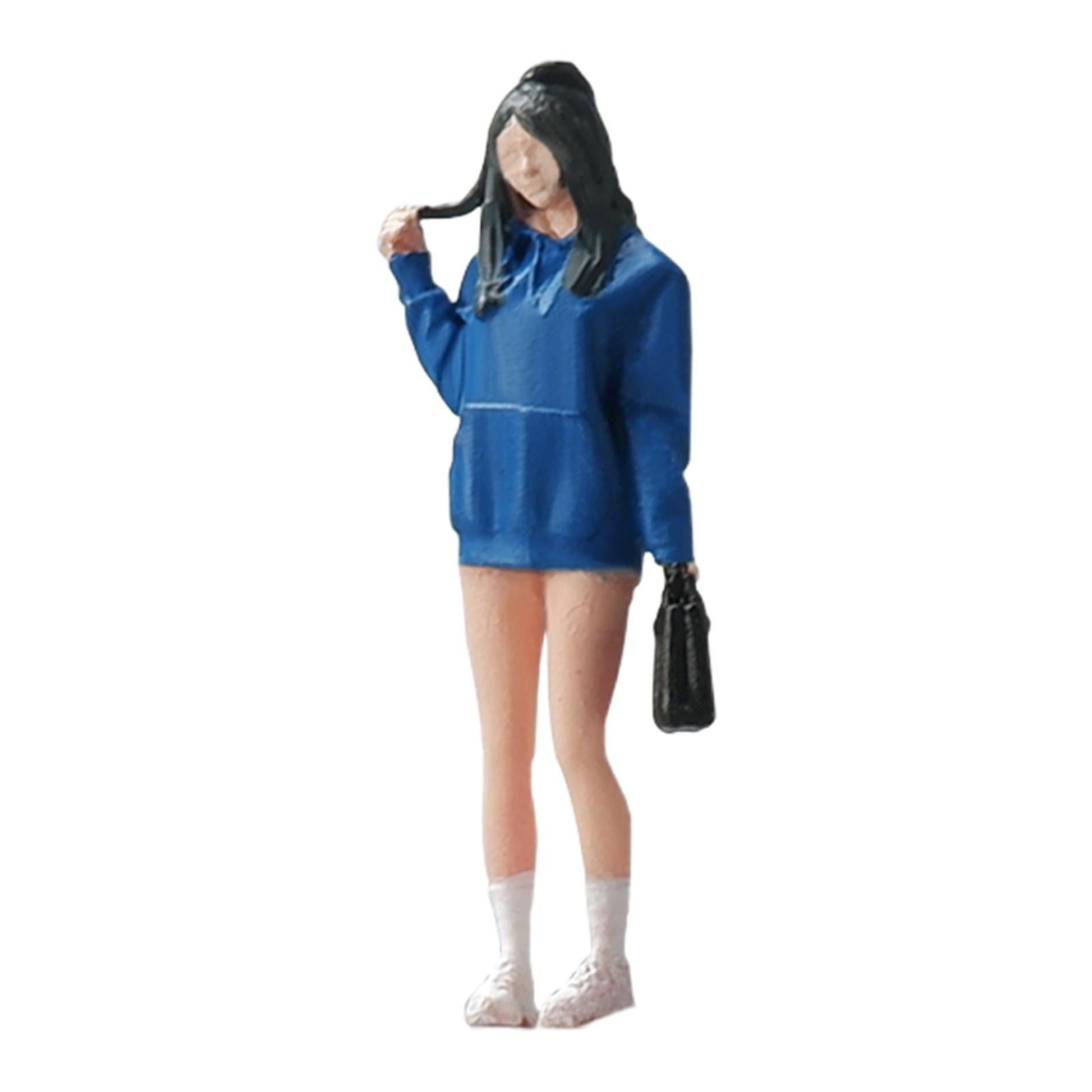 MERIGLARE 1/64 People Figure Simulation Girl Figure DIY Crafts Mini ...