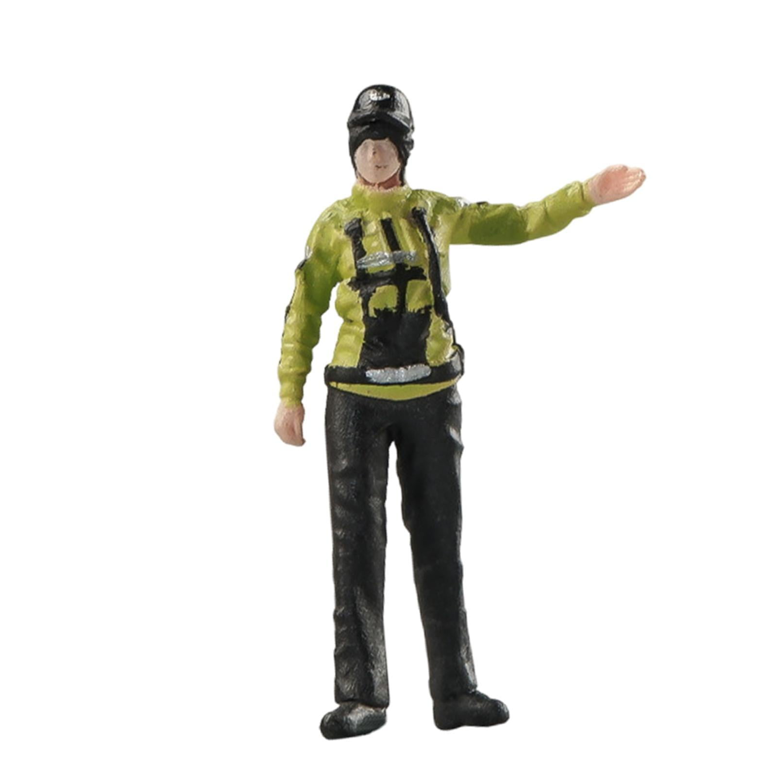 MERIGLARE 1/64 Scale Female Police Model Resin Figurines Hand Painted ...