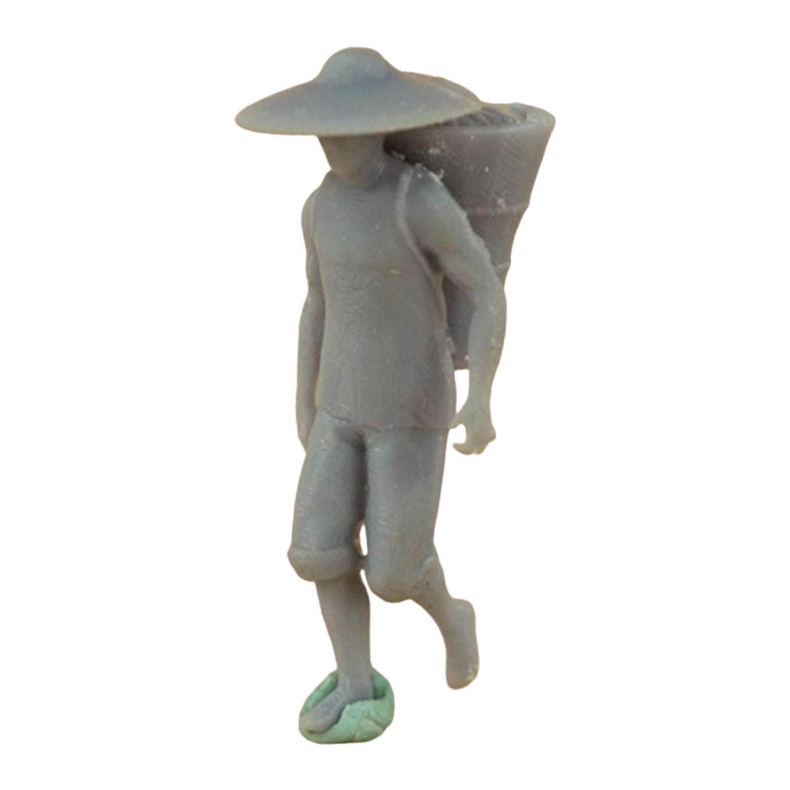 MERIGLARE 1:87 Scale Farmer Figures, Character Model Photography Prop ...