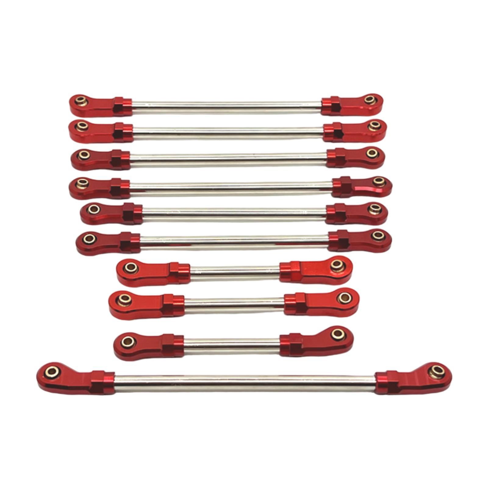 MERIGLARE 10 Pieces Steering Linkage Servo Link Pull Rod Remote Control ...
