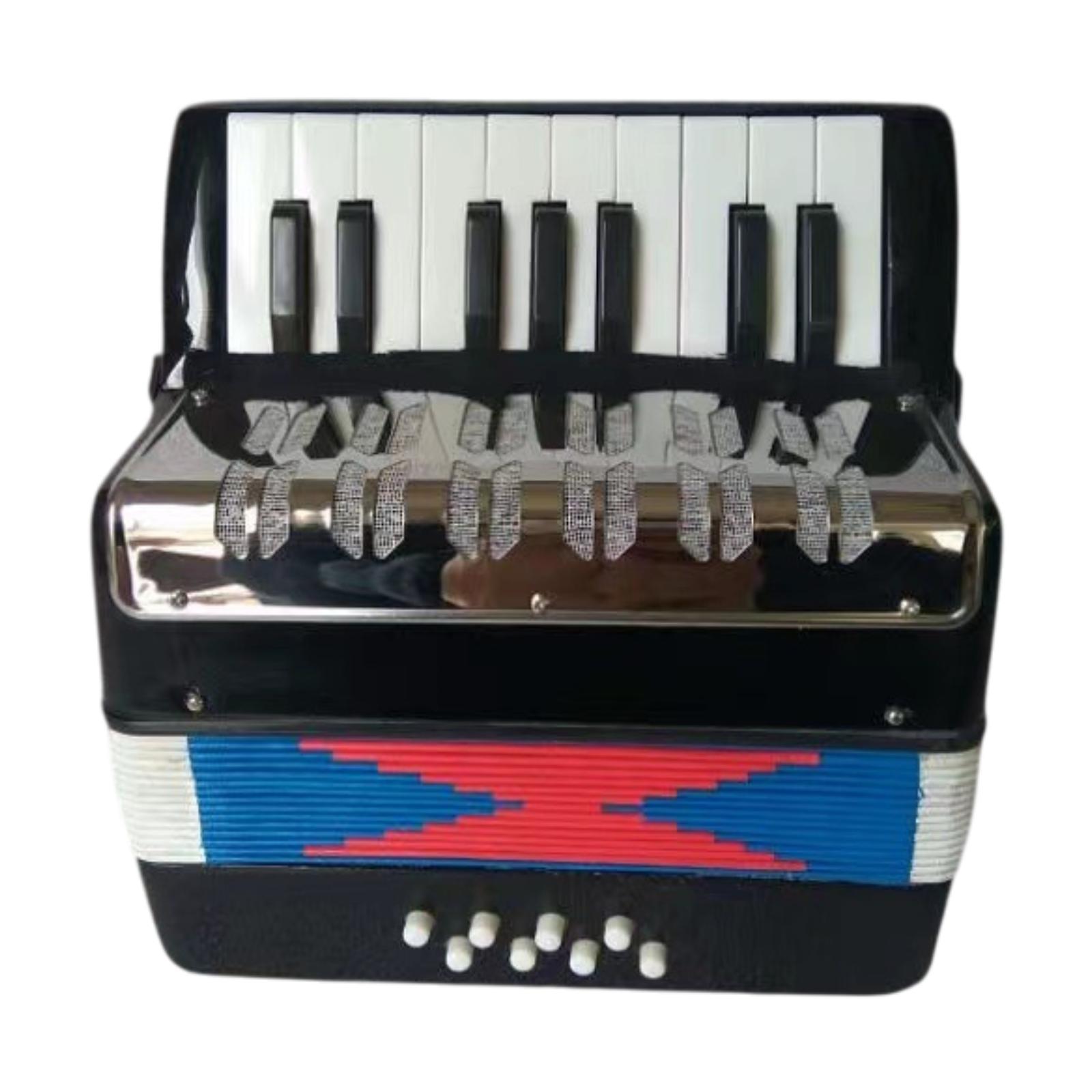 MERIGLARE 17 Keys 8 Bass Piano Accordion Accordian for Kids Musical ...