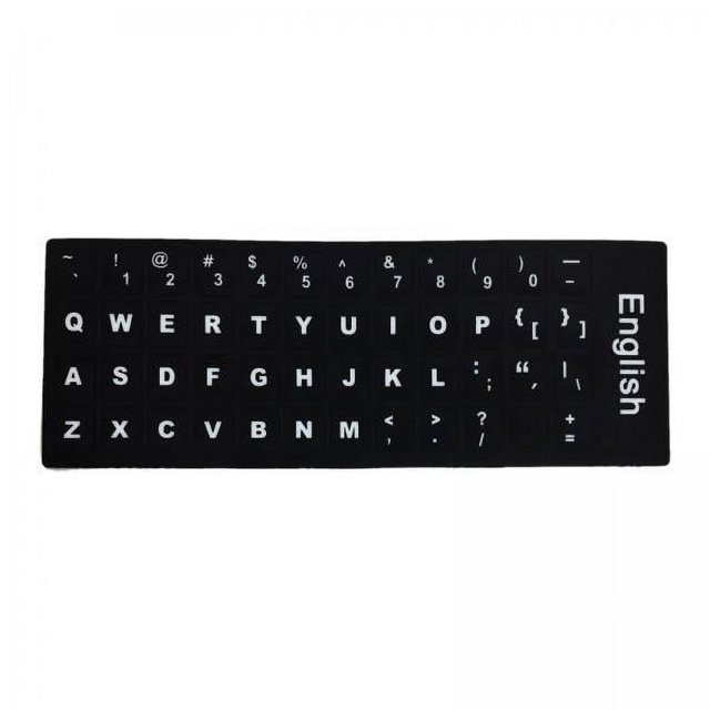 MERIGLARE 2xKeyboard Letters Stickers, Laptop Keyboard Stickers, Black ...
