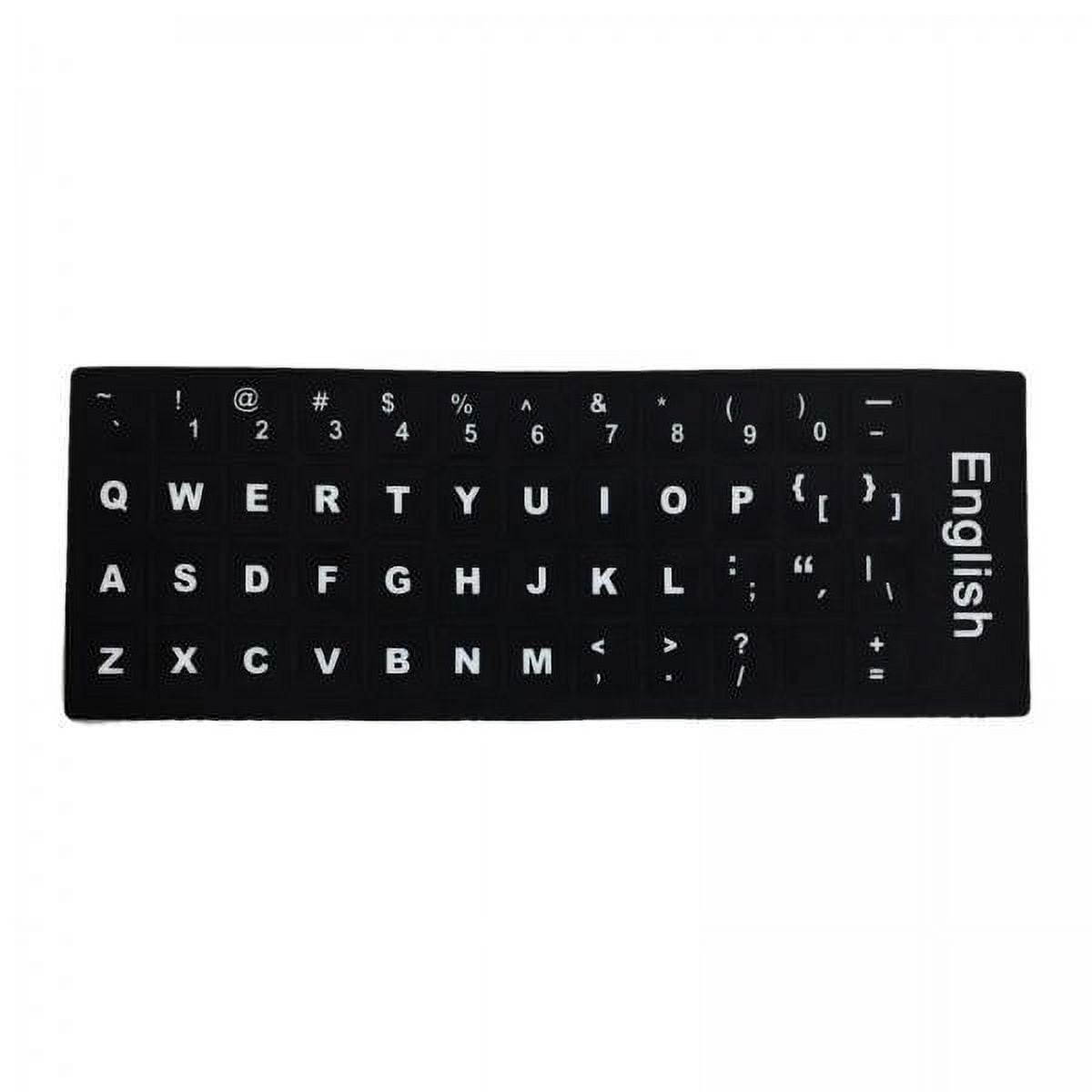 MERIGLARE 2xKeyboard Letters Stickers, Laptop Keyboard Stickers, Black ...