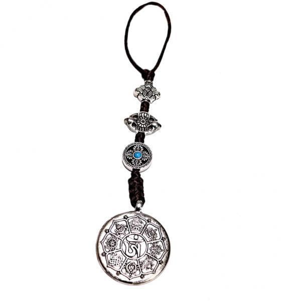 MERIGLARE 2xTibetan Shamans Copper Mirror Amulet Pendant Necklace ...