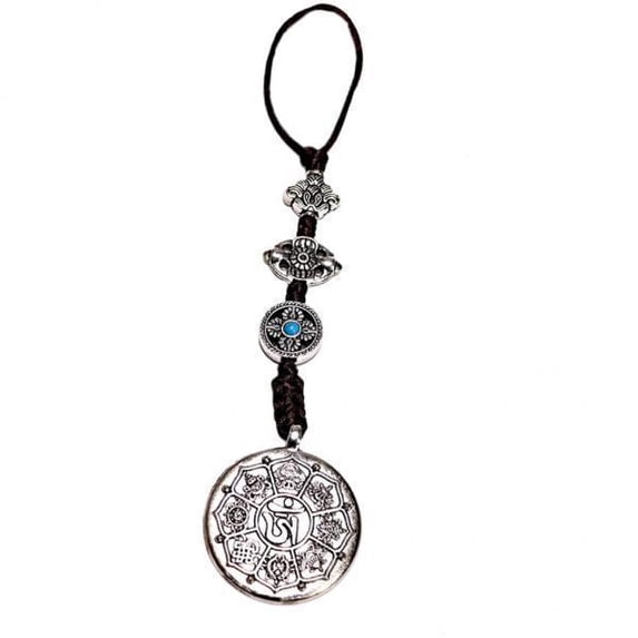 MERIGLARE 2xTibetan Shamans Copper Mirror Amulet Pendant Necklace ...