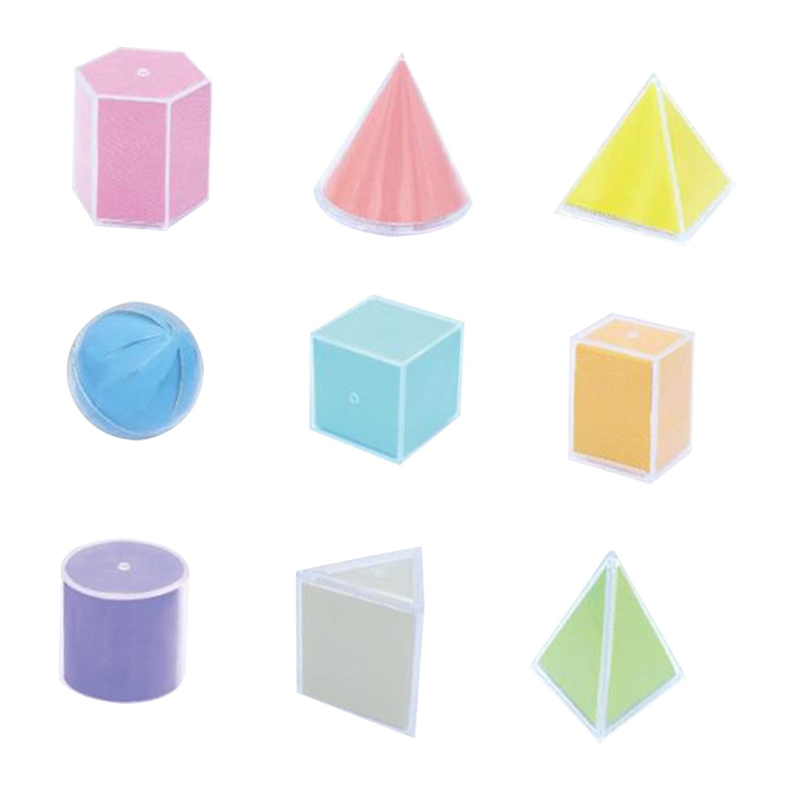 MERIGLARE 3D Geometric Shapes,Geometric Shapes Blocks Set,Montessori ...