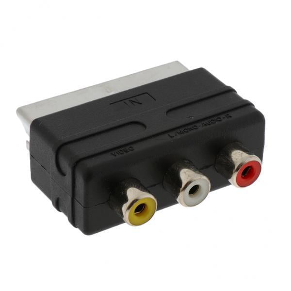MERIGLARE 5x 20 Pin Convert to 3 RCA Audio Video AV Input Port Adapter ...