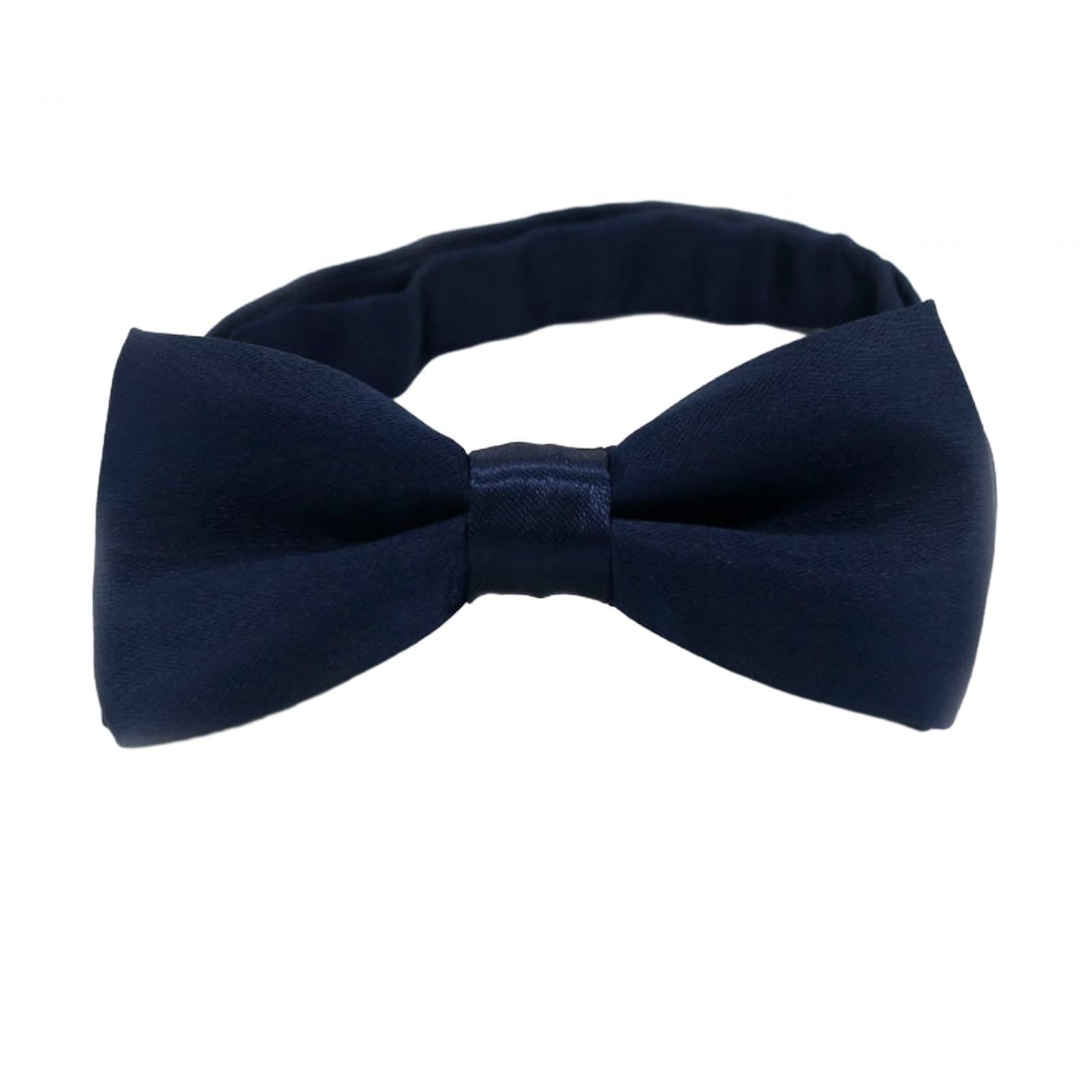 MERIGLARE Adjustable Bow Ties Kids Bow Tie Solid Color Polyester ...