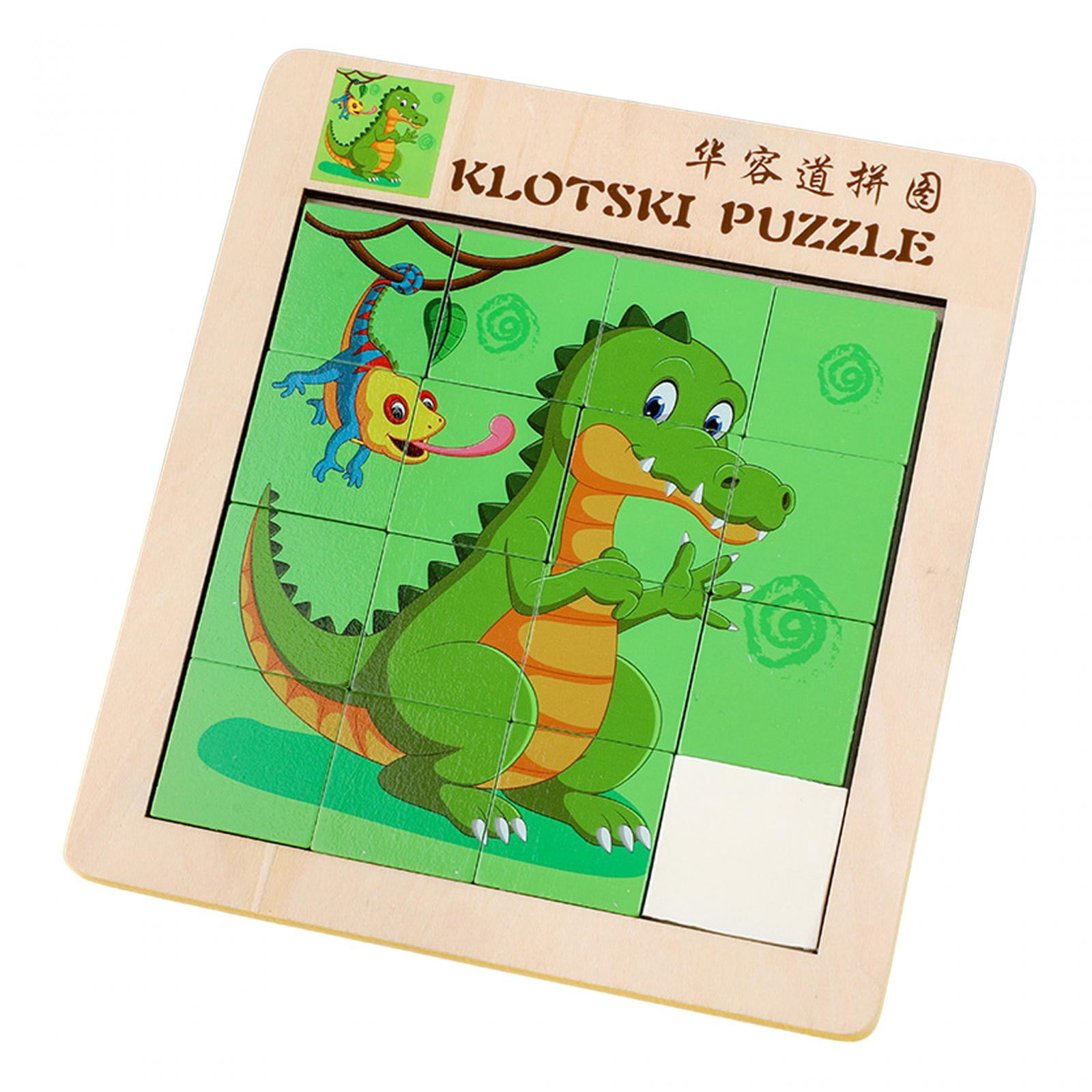 MERIGLARE Animal Jigsaw Puzzle Number Slide Jigsaw Shape Matching Game ...