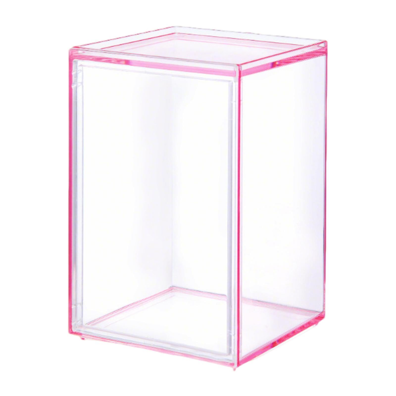 MERIGLARE Clear Display Case Doll Display Box Desktop Stackable ...