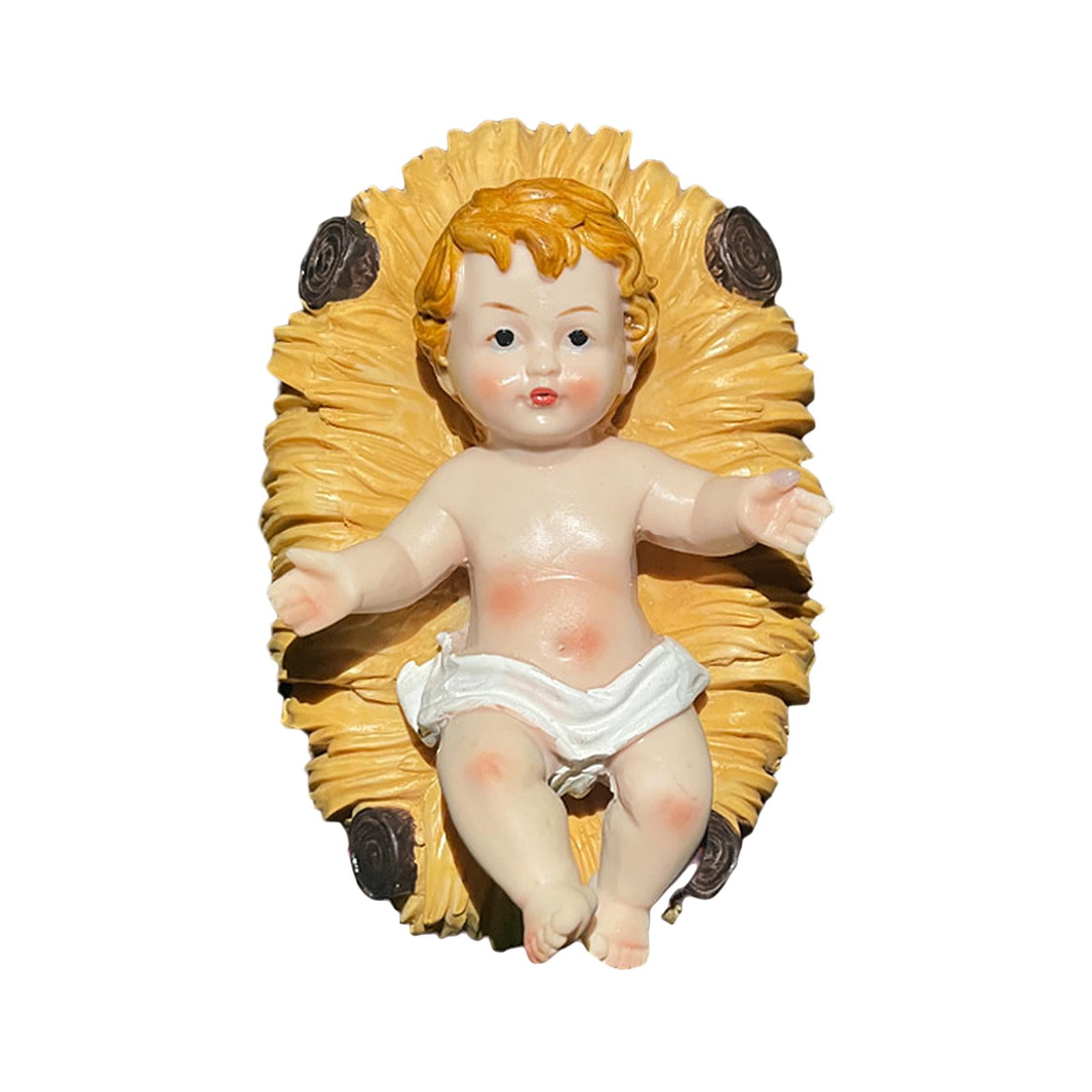 MERIGLARE Figure Jesus Child Figurine, Resin Sculpture, Christmas ...