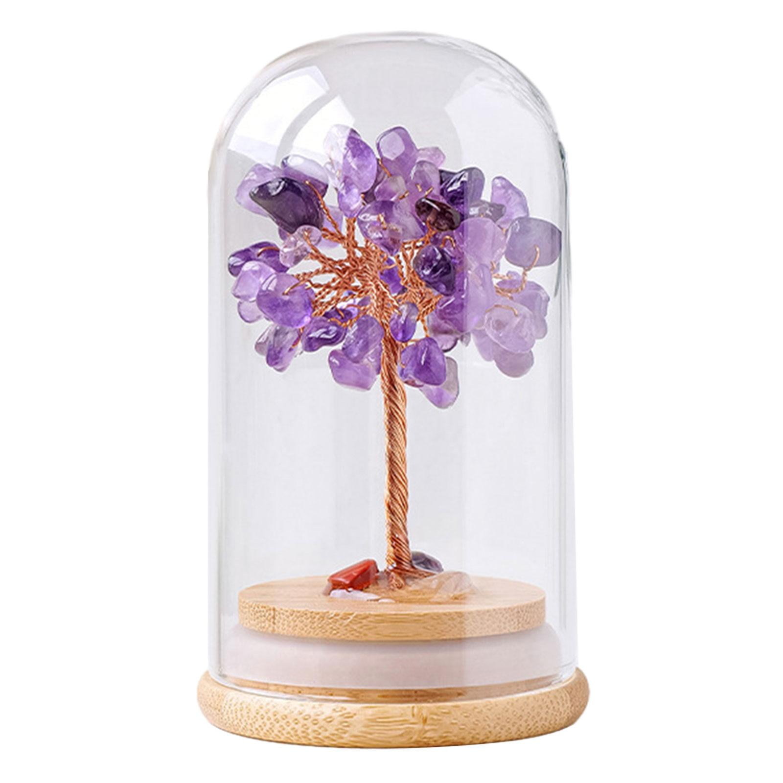 MERIGLARE Fortune Trees Statue Bonsai Tree Ornament Gift Indoor Crafts ...