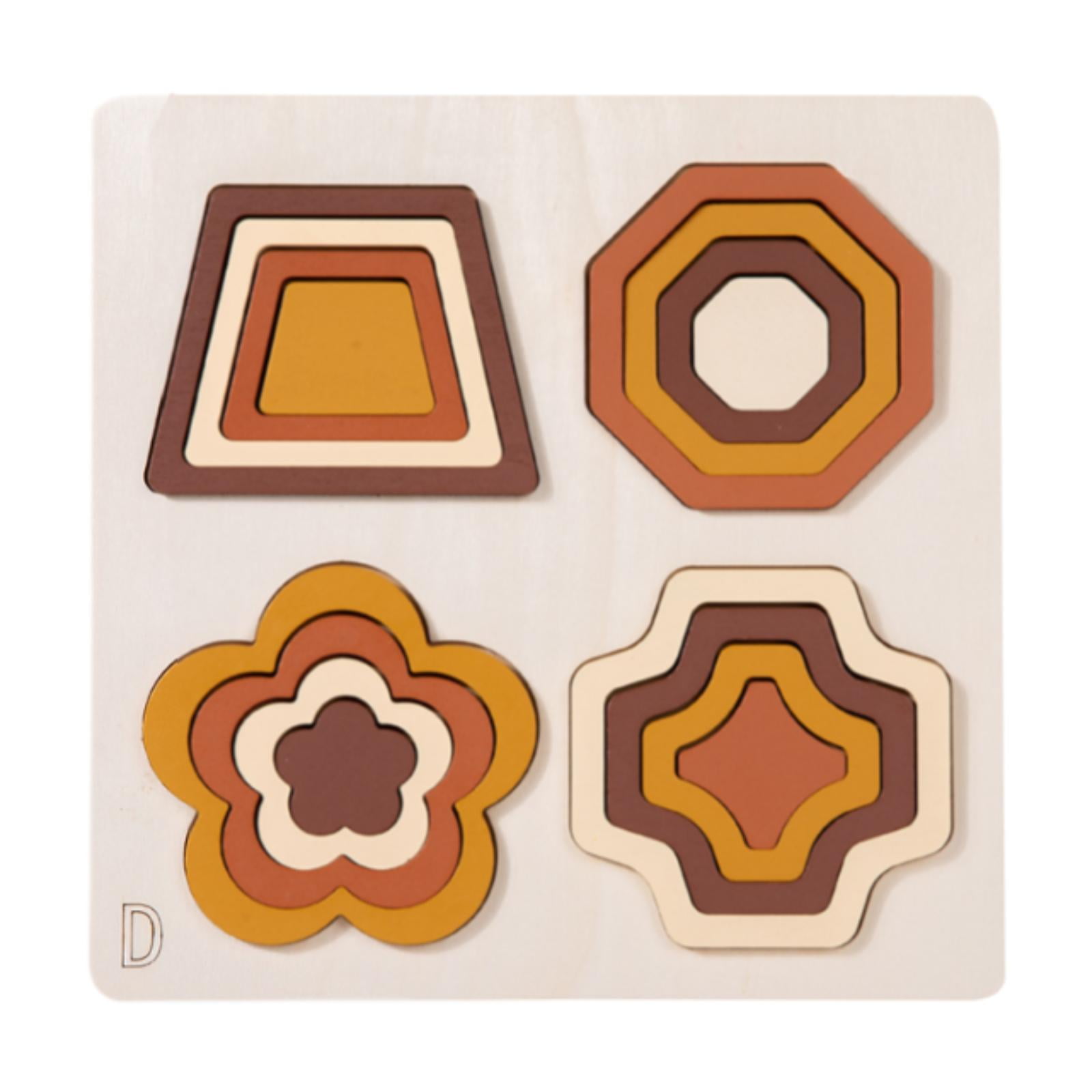 MERIGLARE Geometric Shape Sorting Color Shape Matching Board for ...