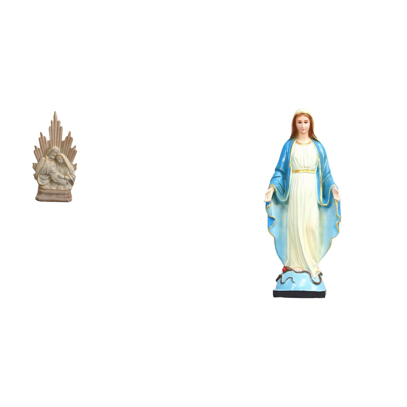 MERIGLARE Graceful Holy Family Resin Sculpture Classic Virgin Mary ...