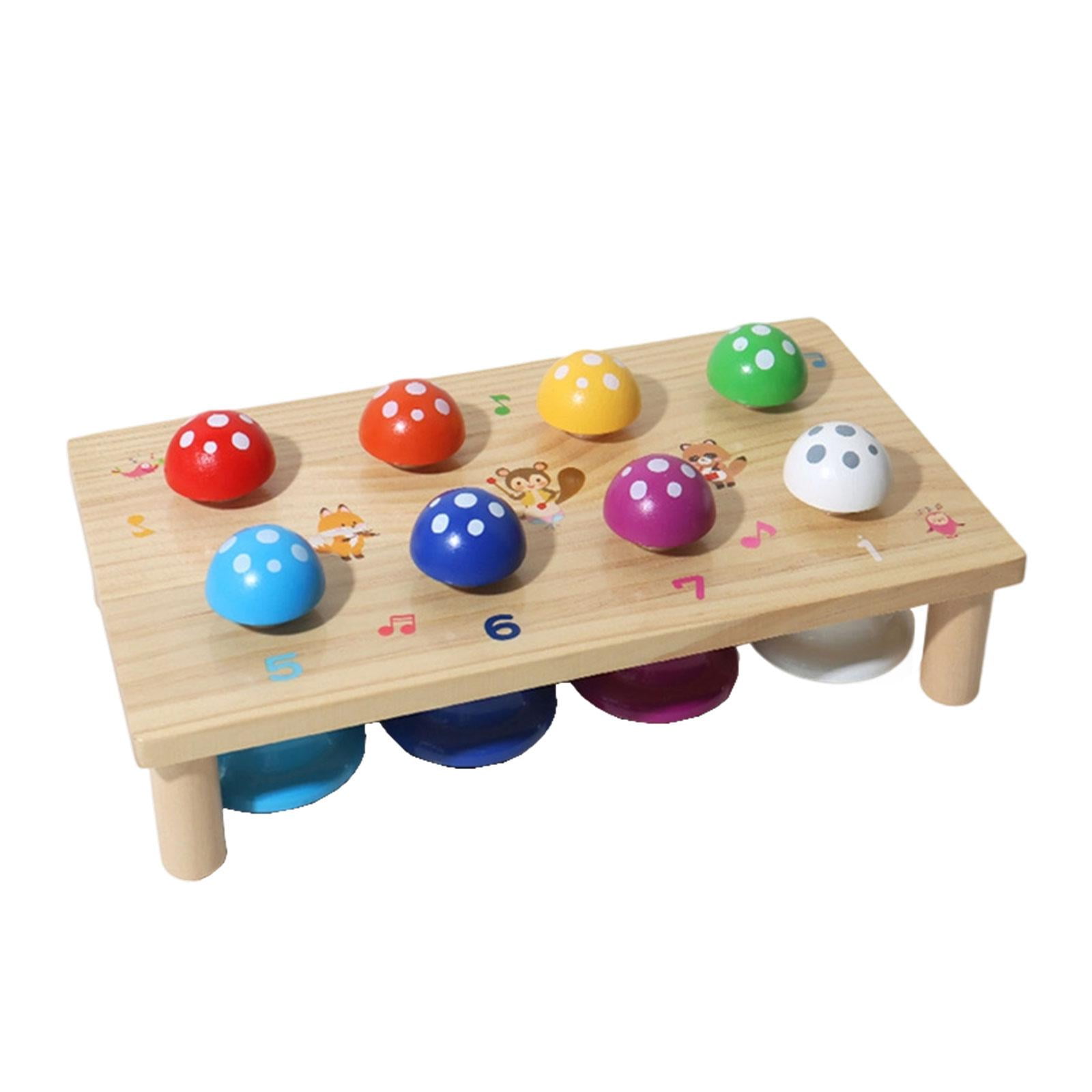 MERIGLARE Hand Press Eight Tone Bells Musical Instrument Birthday Gift ...