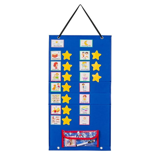 MERIGLARE Kids Visual Schedule Calendar Chart Responsibility Planner ...