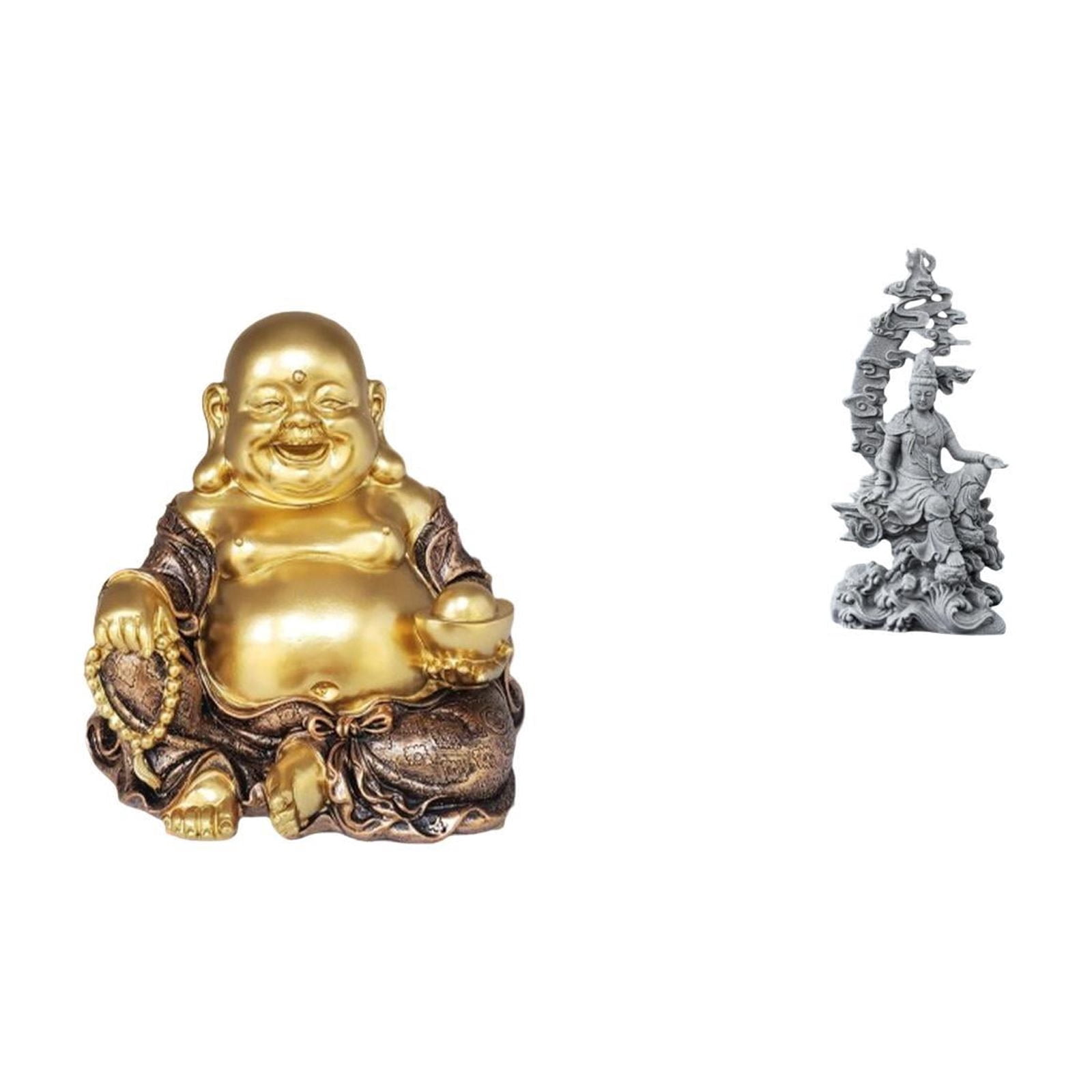 MERIGLARE Maitreya Buddha Sculpture and Guan Yin Statue Feng Shui ...