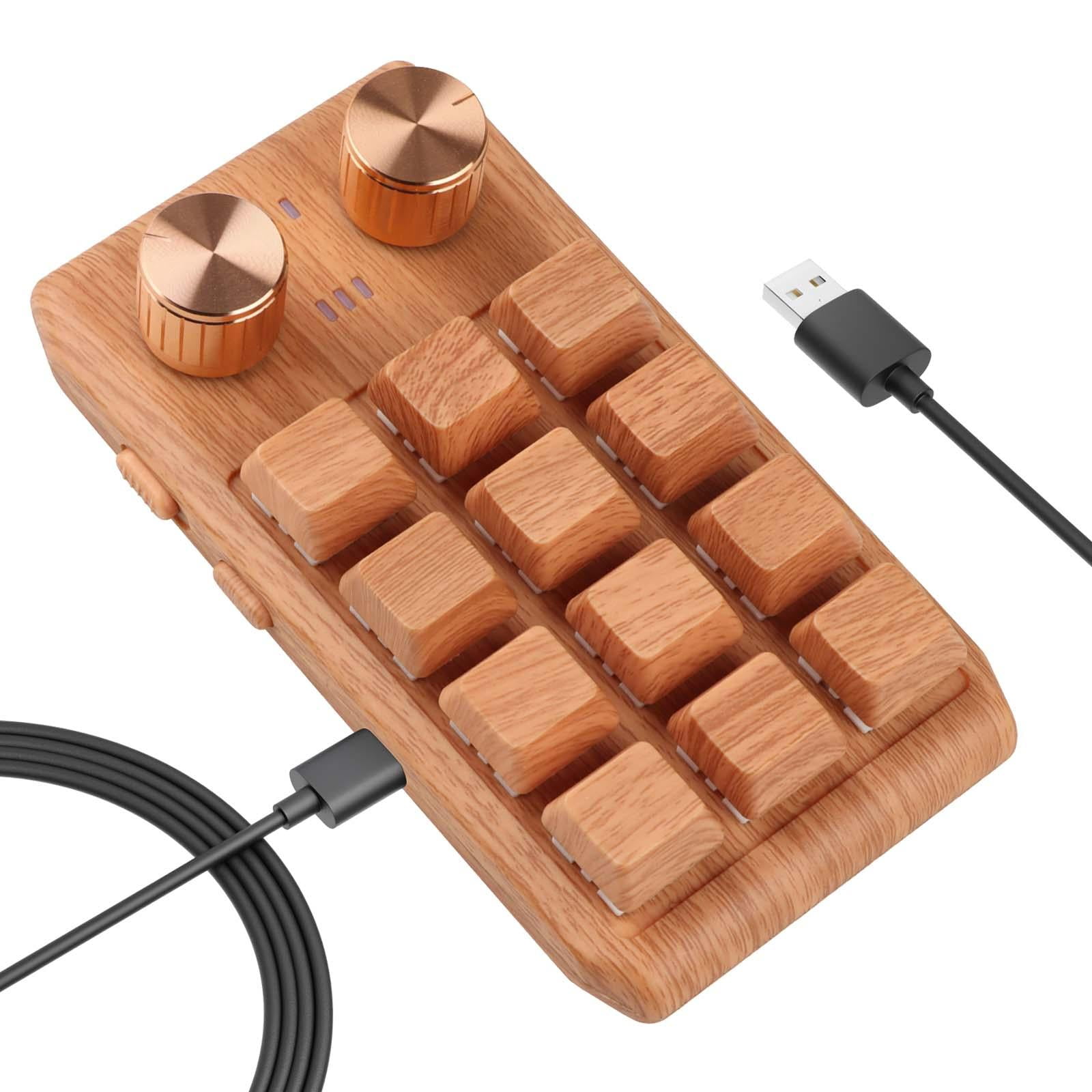 MERIGLARE Mini 12-key Gaming Keyboard Customizable Shortcut Keys ...