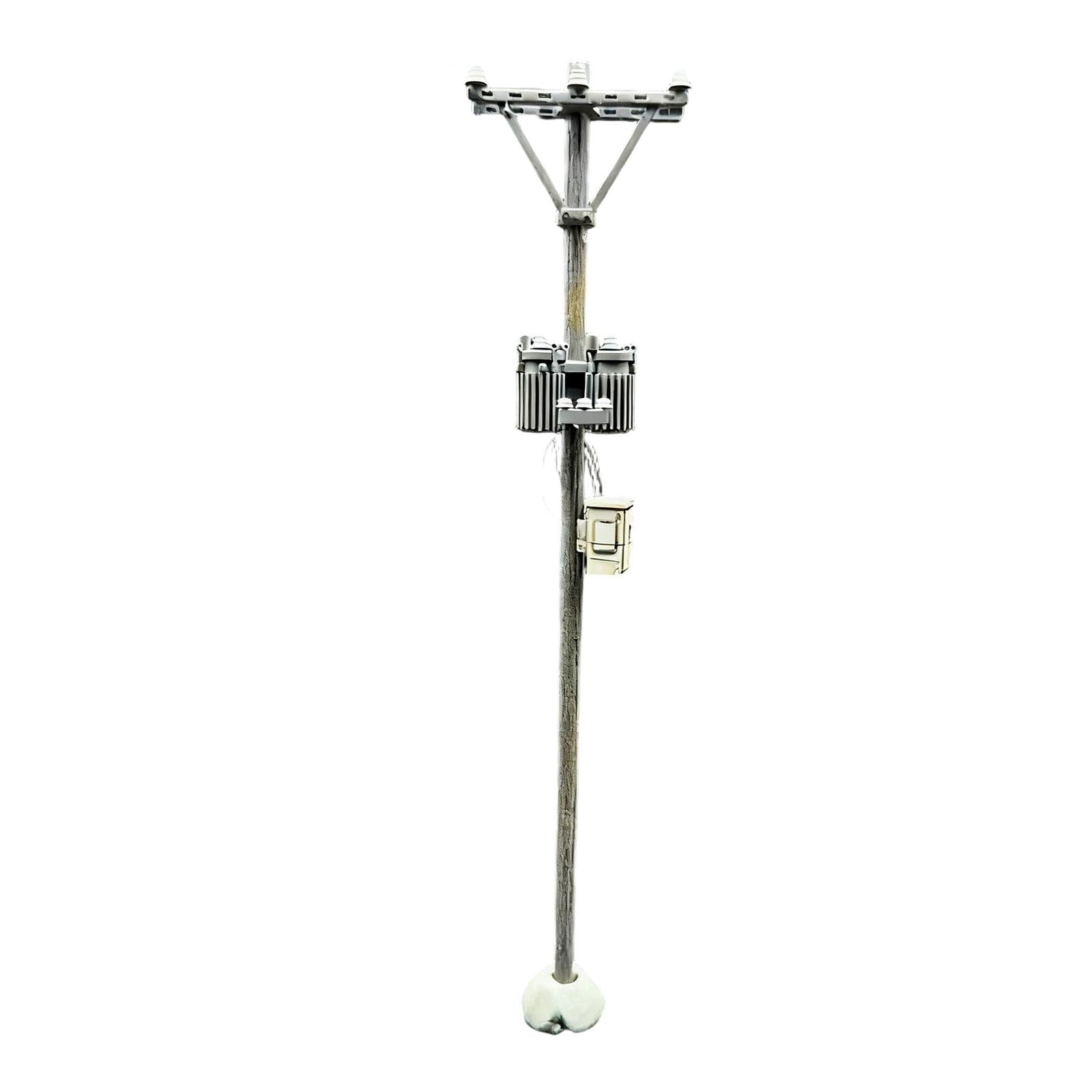 MERIGLARE Miniature Utility Pole Model Mini 1/64 Scale Easy to Install ...