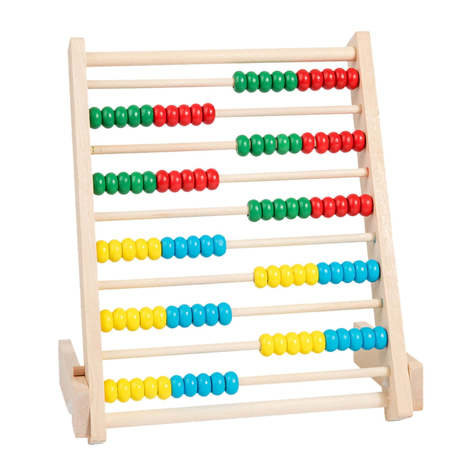 MERIGLARE Montessori Toy Wooden Abacus Calculation Stand Educational ...