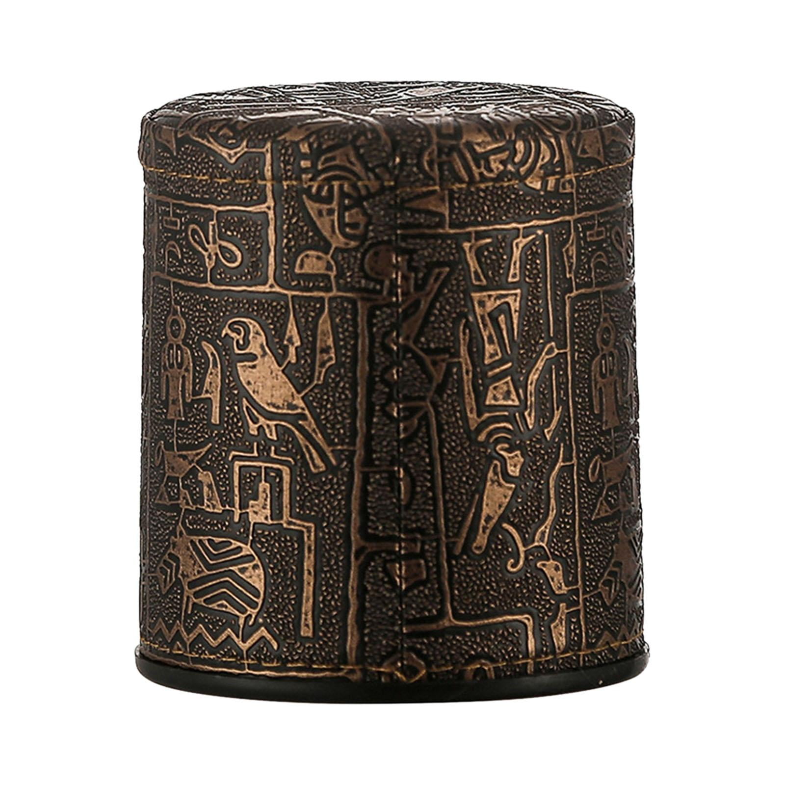 MERIGLARE PU Leather Dice Cup, Dice Shaker Sturdy Professional Die Cup ...