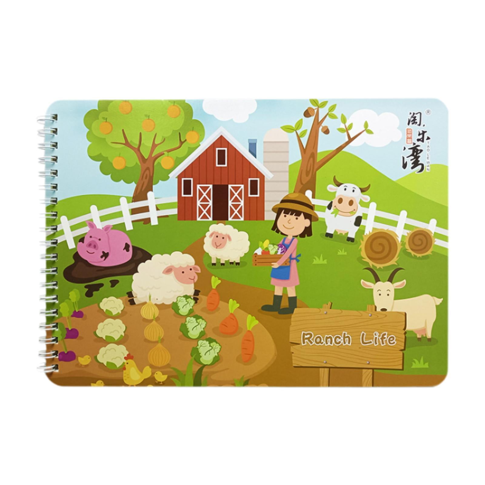 MERIGLARE Quiet Activity Book ,Reusable, Sticker Book Party Favors ...